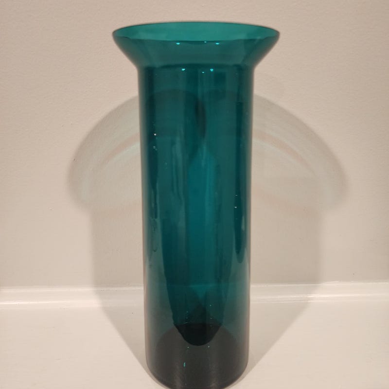 Teal Flower Vase - Etsy