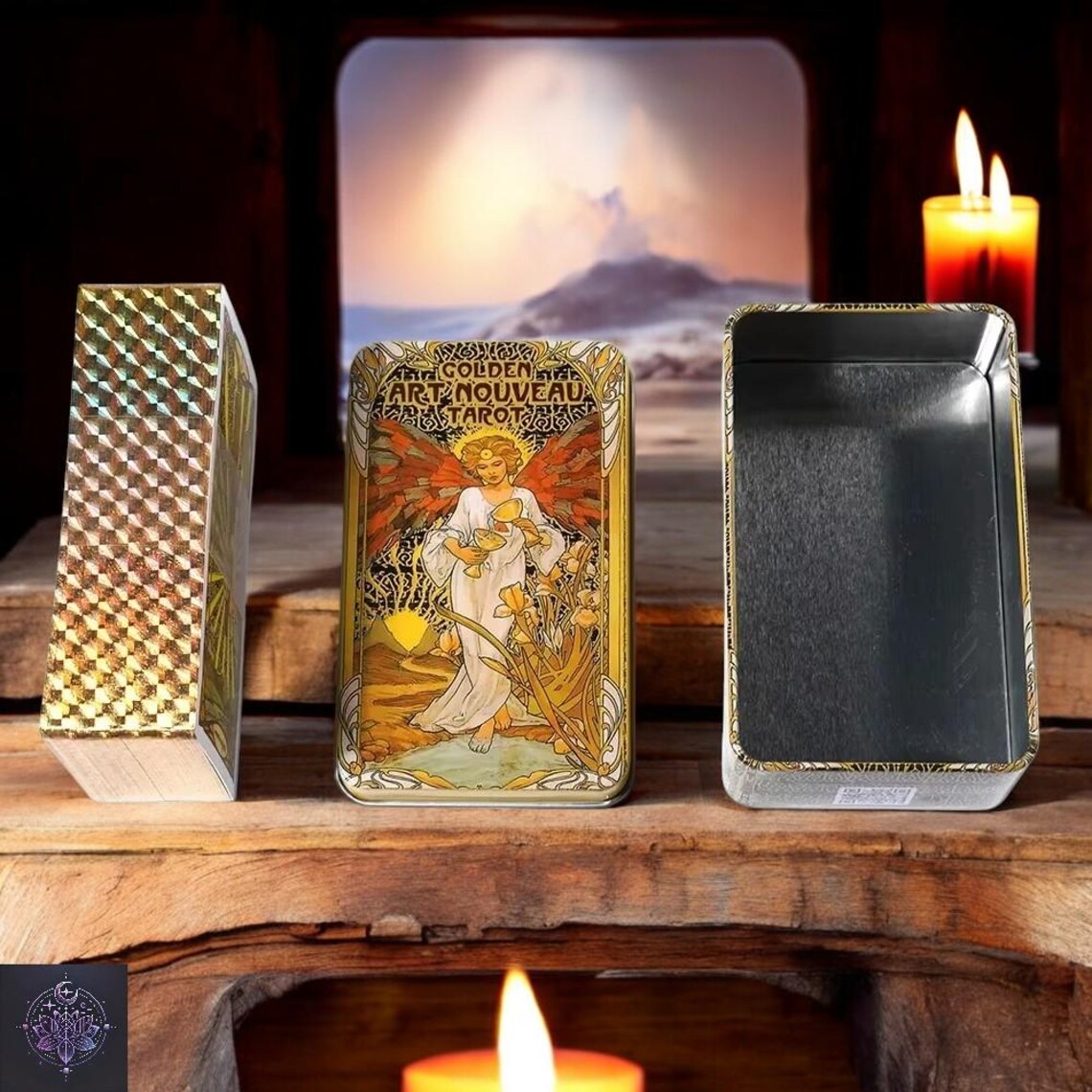 Tarot Deck With Guidebook, Golden Tarot Deck,oracle Card Deck,mystical ...