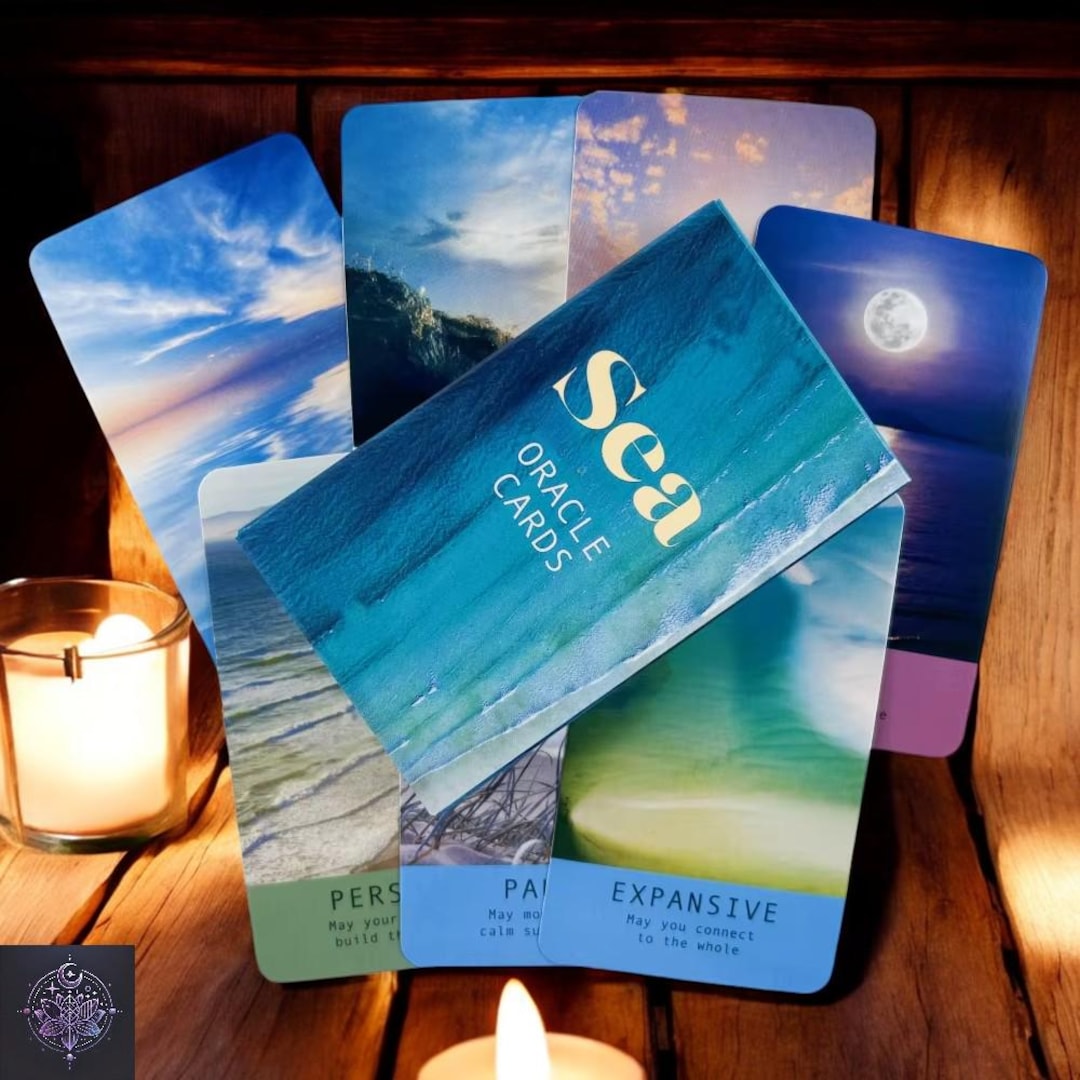 Tarot Deck With Guidebook, Sea Tarot Deck Cards 78 Cards, Mystical Art ...