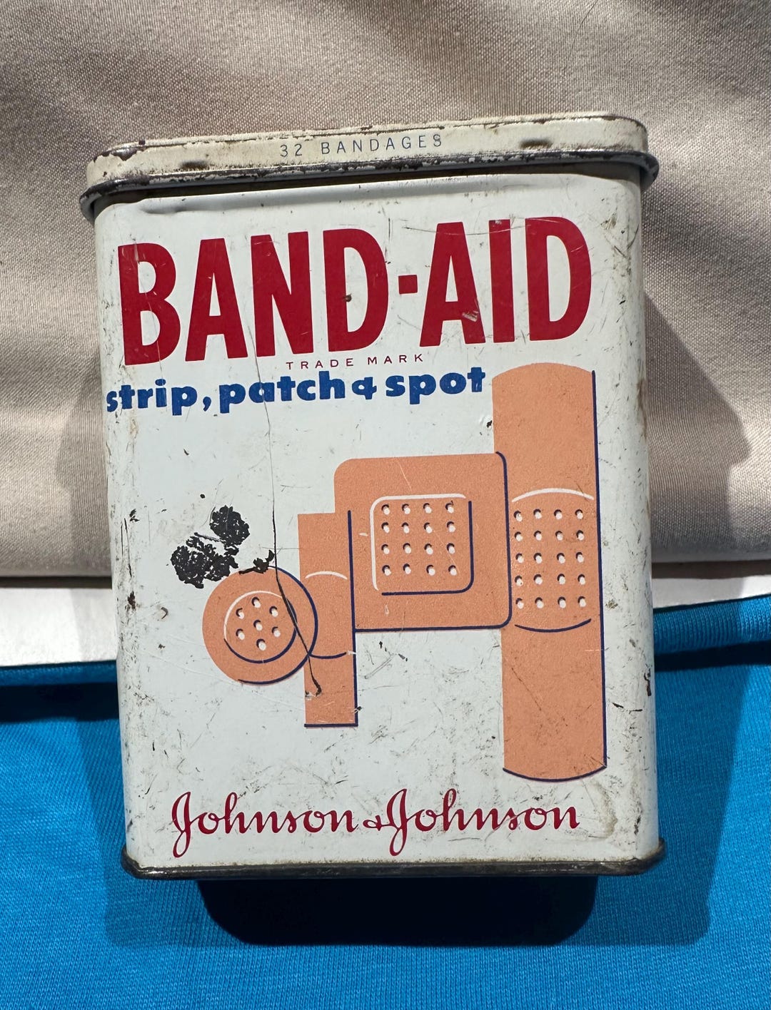 Band-aid Tin, Vintage Band-aid Plastic Strips, Patch and Spot, Johnson ...