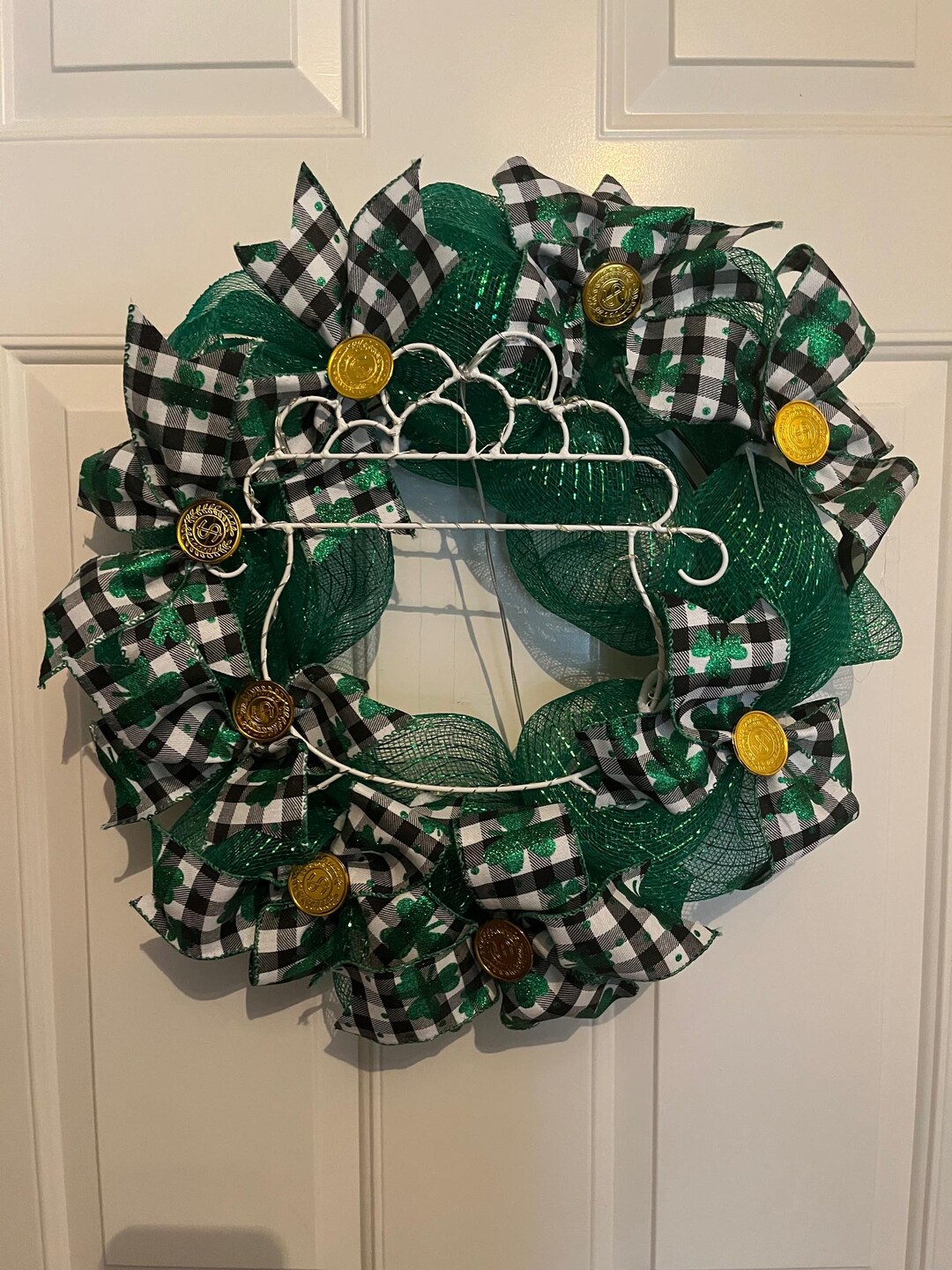 Luck of the Irish Lighted Coin Wreath - SALE - NOW 25 - Etsy