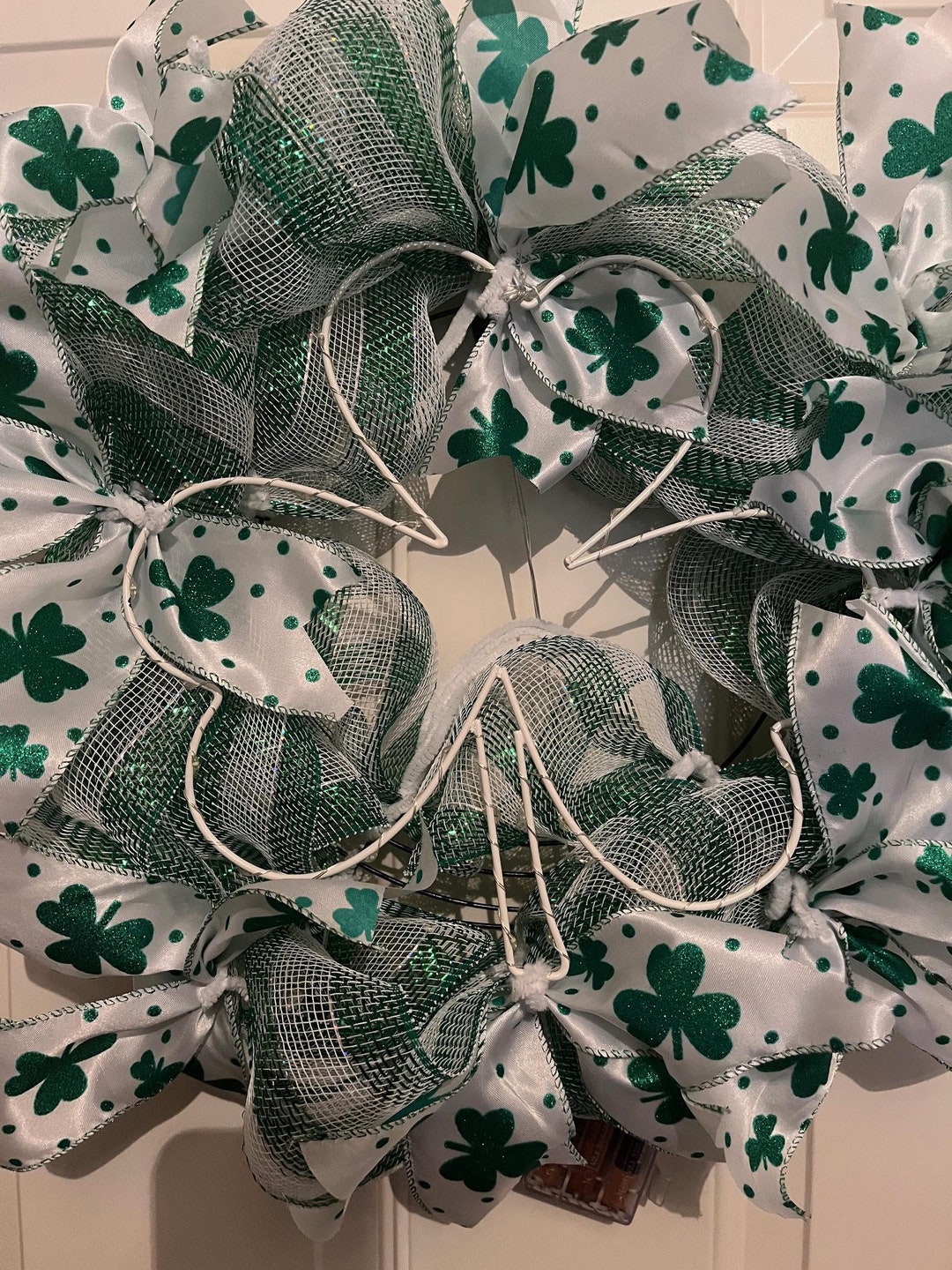Night and Day Lighted Shamrock Wreath - Etsy