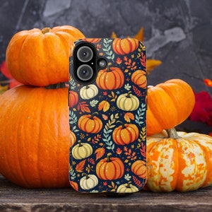 Cottagecore Fall Pumpkin Tough Phone Case, Autumn Aesthetic Phone Cover ...