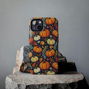 Cottagecore Fall Pumpkin Tough Phone Case, Autumn Aesthetic Phone Cover, Harvest iPhone Case ...