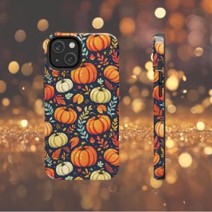Cottagecore Fall Pumpkin Tough Phone Case, Autumn Aesthetic Phone Cover, Harvest iPhone Case ...