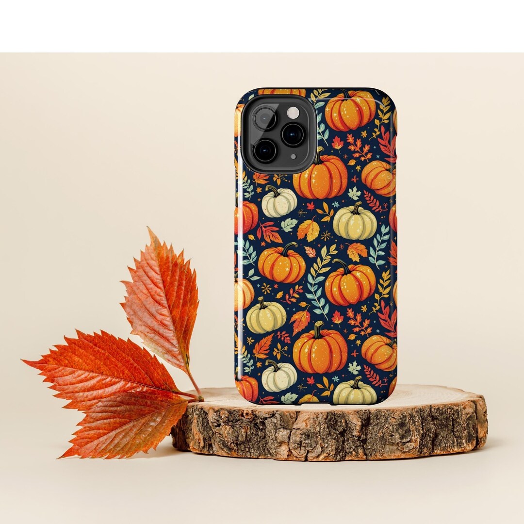 Cottagecore Fall Pumpkin Tough Phone Case, Autumn Aesthetic Phone Cover ...