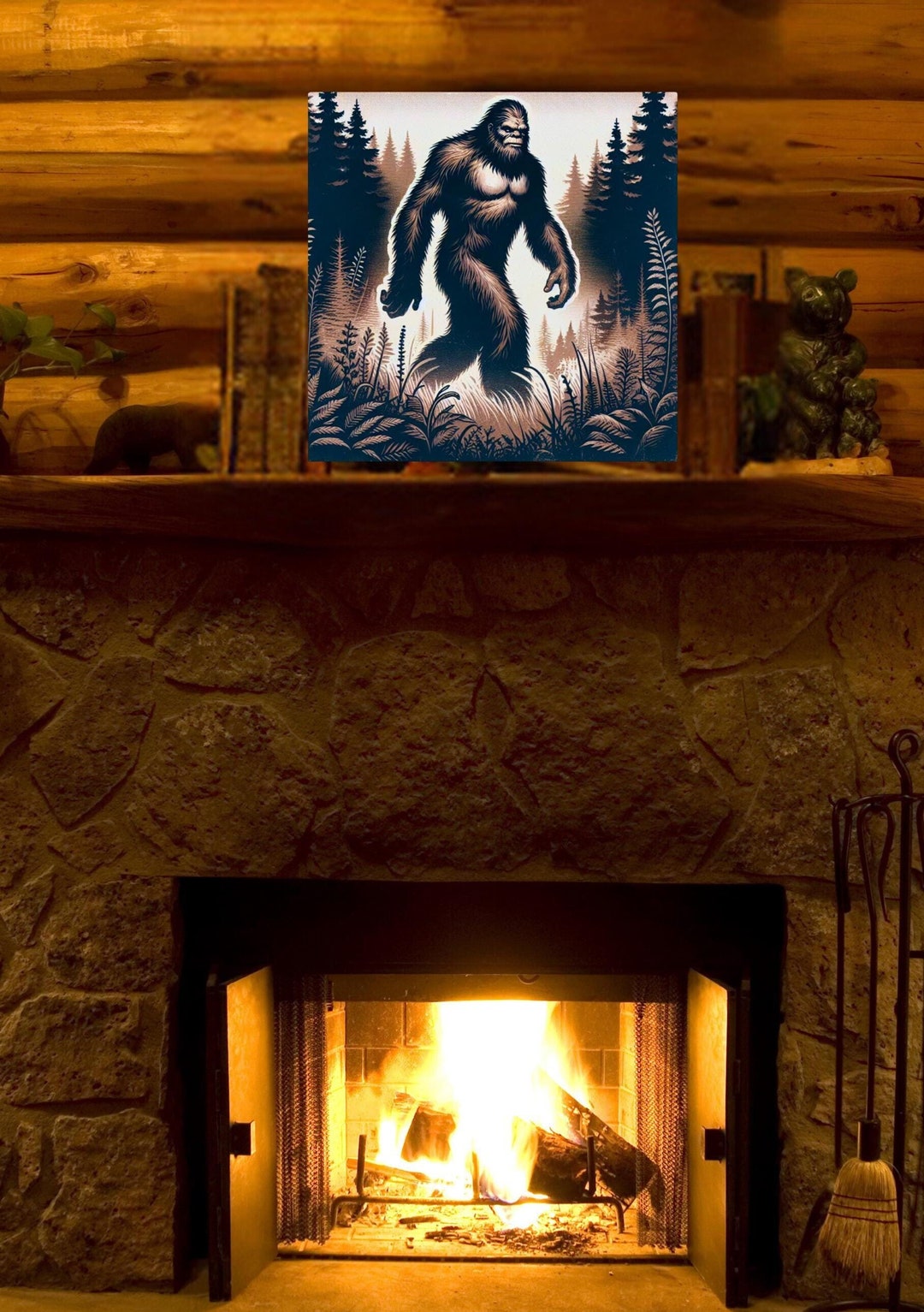 Bigfoot Matte Vertical Poster, Bigfoot Wall Art, Sasquatch Home Decor ...