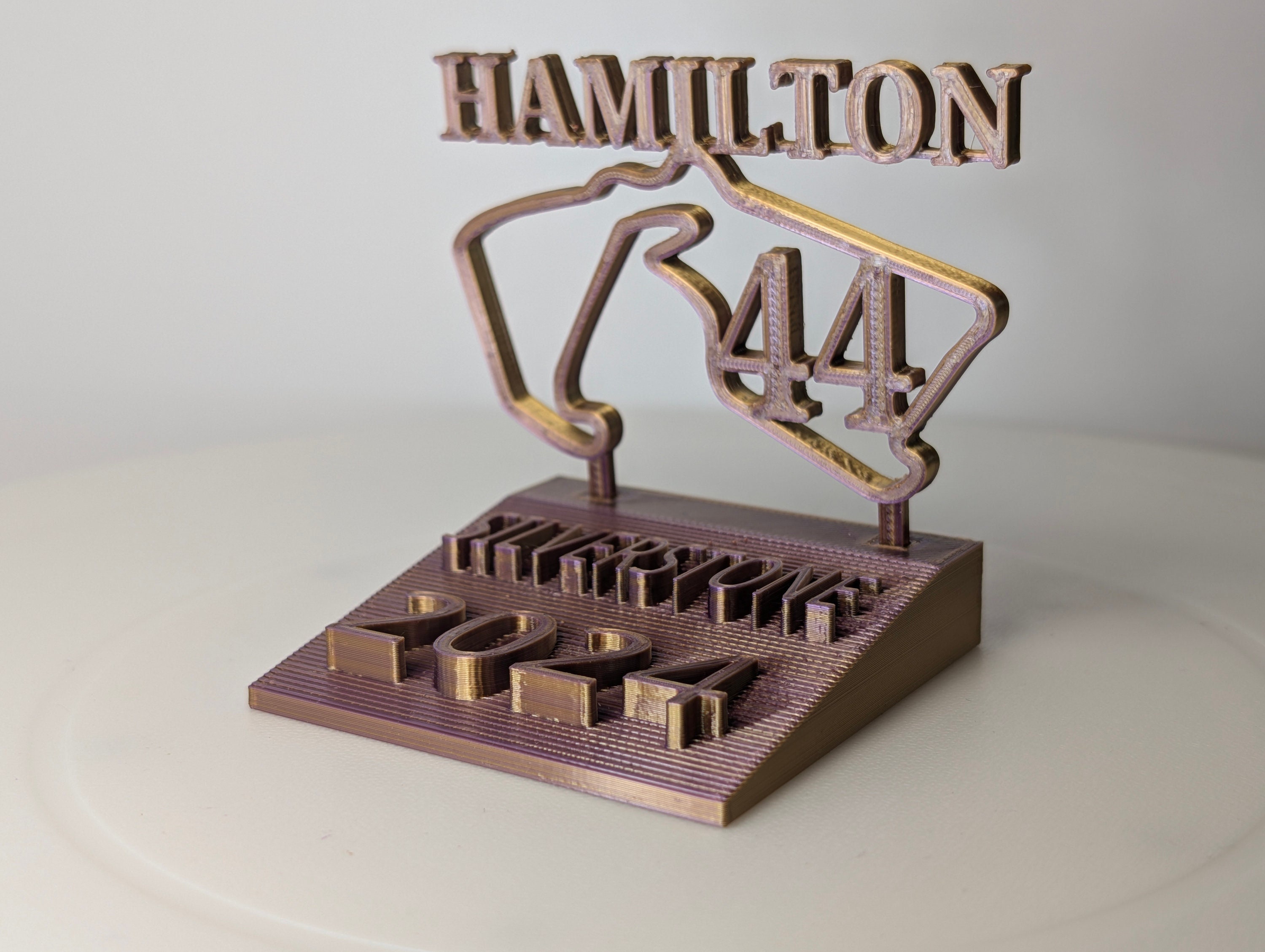 Hamilton 44 Silverstone 2024 Mini F1 Trophy Celebrate Lewis Hamilton's ...