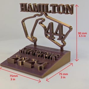 Hamilton 44 Silverstone 2024 Mini F1 Trophy Celebrate Lewis Hamilton's ...