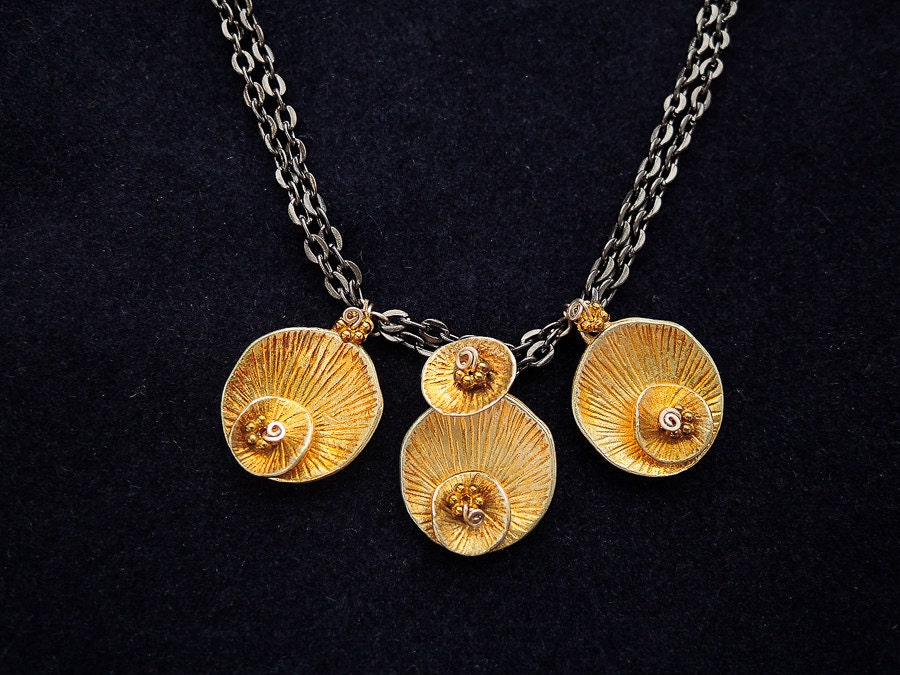 Retro Modern, Mid-century Modern, Triple Disc Necklace 19 - Etsy
