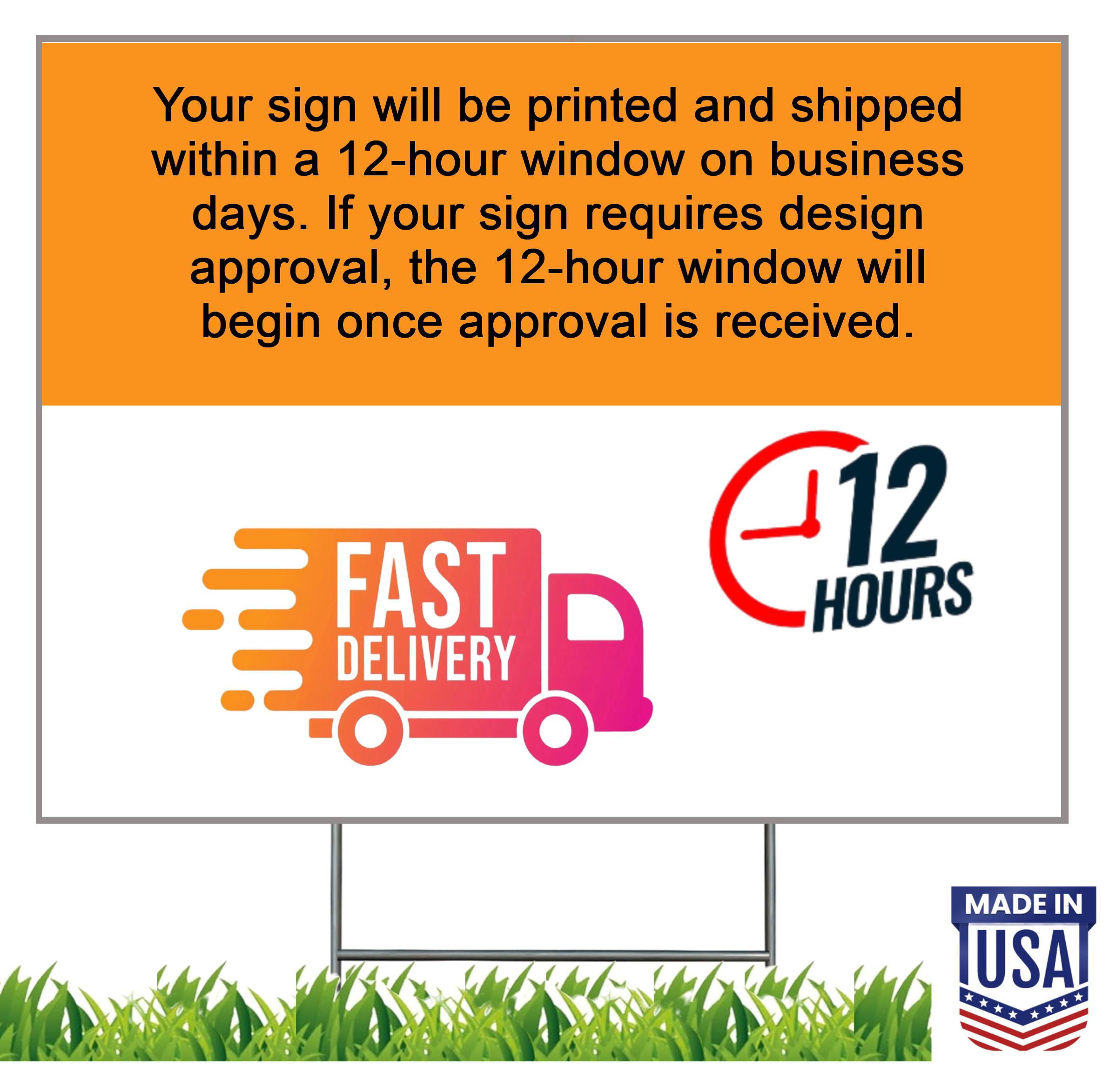 Custom QR CODE Outdoor Yard Sign W/ Stake– Personalized With Website ...