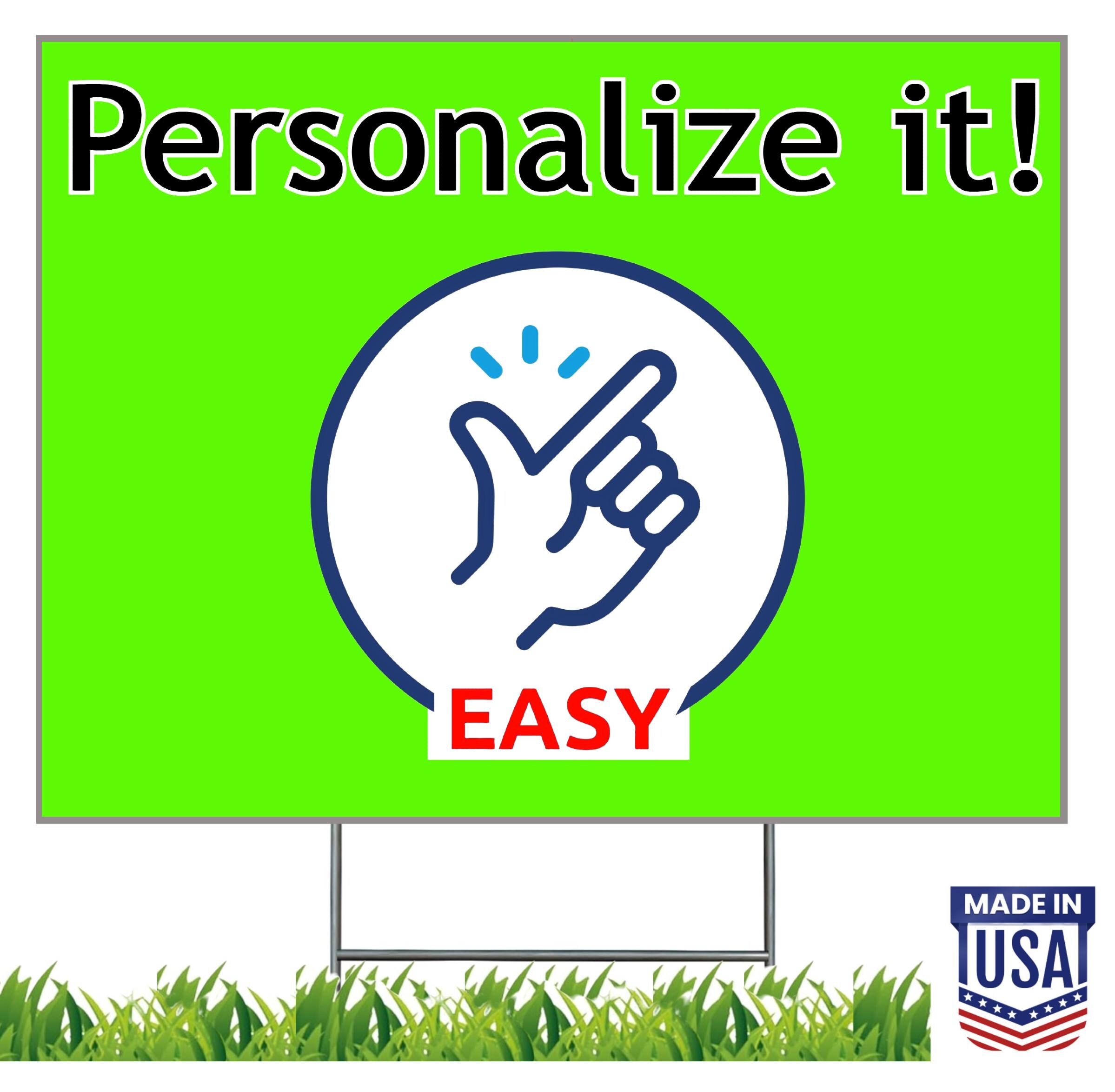 Pavers & Bricks - Yard Signs - 10 Pack Custom Personalize PHONE or ...