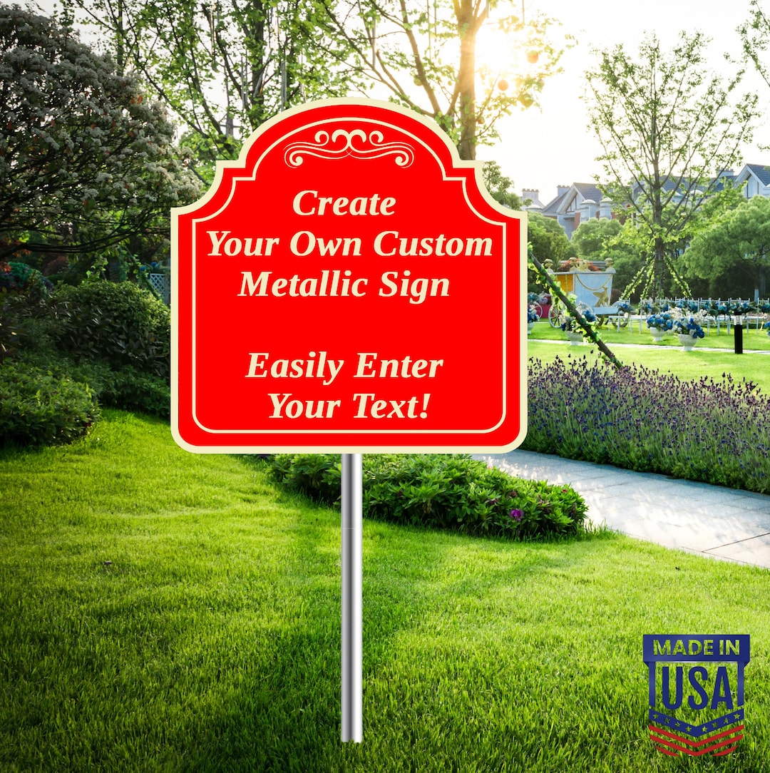 Custom PERSONALIZE Metal Sign – Multiple Sizes, Weatherproof ACM ...
