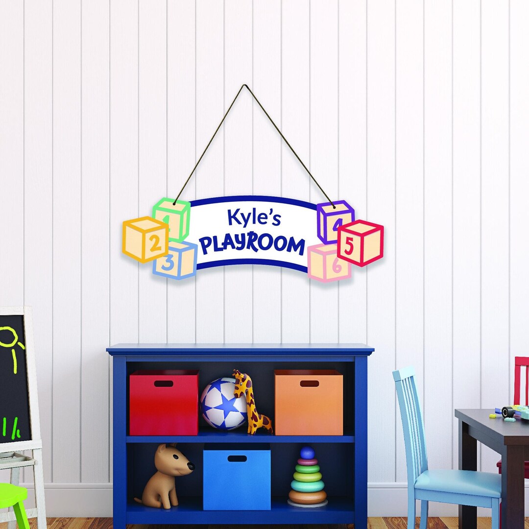 Customizable Personalize Kid’s Playground Sign – Wooden- Look PVC ...
