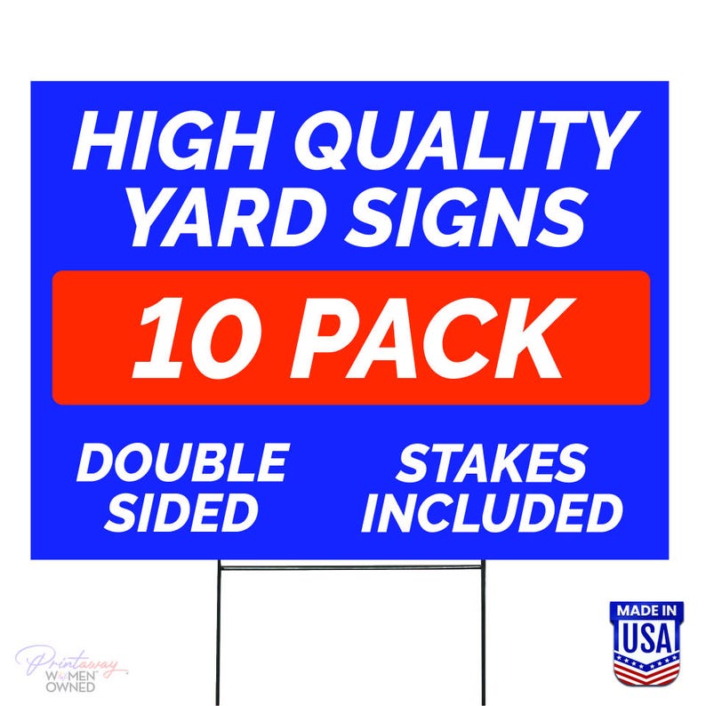 PERSONALIZED QR Code Yard Sign W/ Arrow | Custom Text | High-vis Red ...