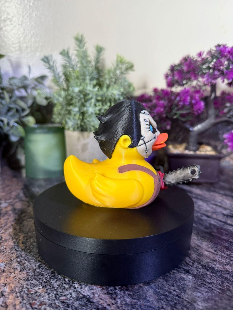 Horror-themed Rubber Duck With Chainsaw Wielding Maniac Design ...