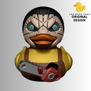 Horror-themed Rubber Duck With Chainsaw Wielding Maniac Design ...