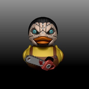 Horror-themed Rubber Duck With Chainsaw Wielding Maniac Design ...
