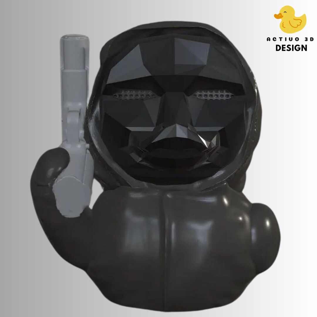 Masked Leader-themed 3D Printed Rubber Duck | Intriguing Geometric ...
