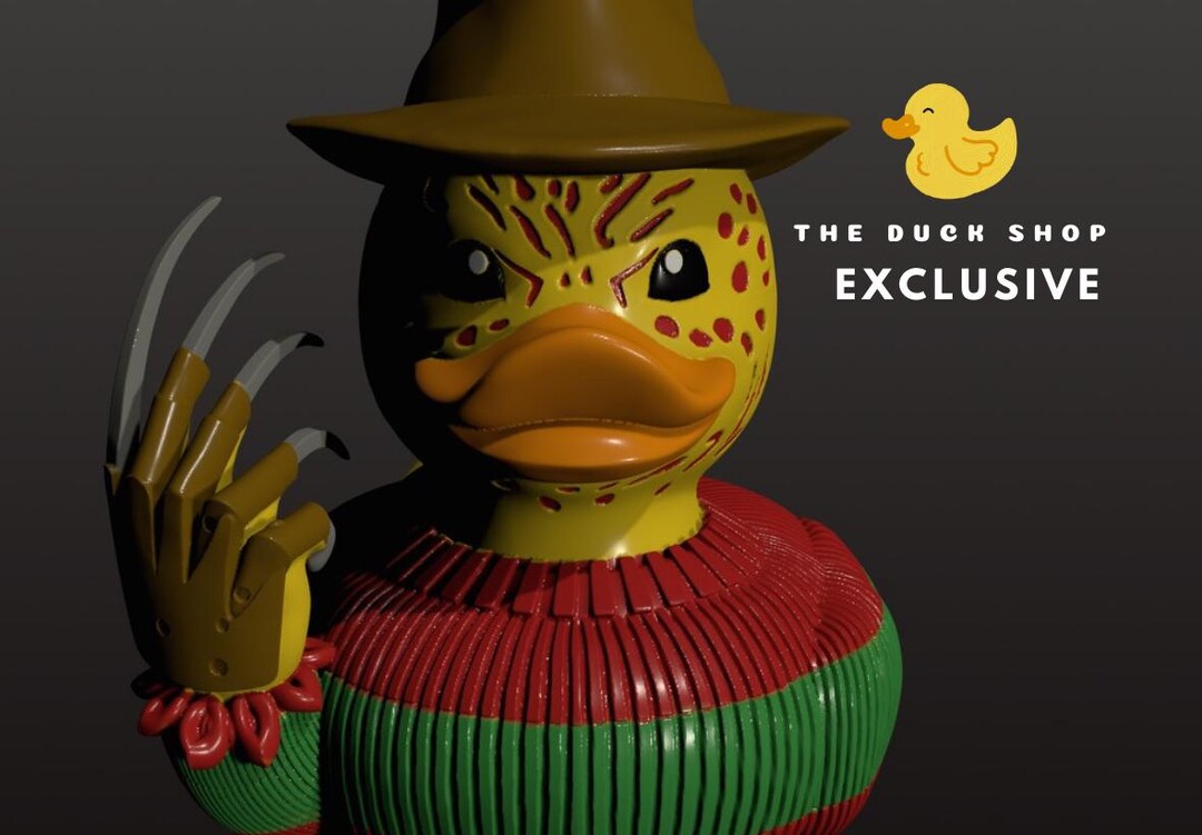 Horror-themed 3D Printed Nightmare Duck With Clawed Glove - Collectible ...