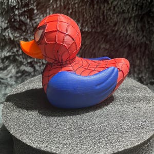 Spiderduck Hand Painted 3D Printed Pla Acrylic Water Proof - Etsy