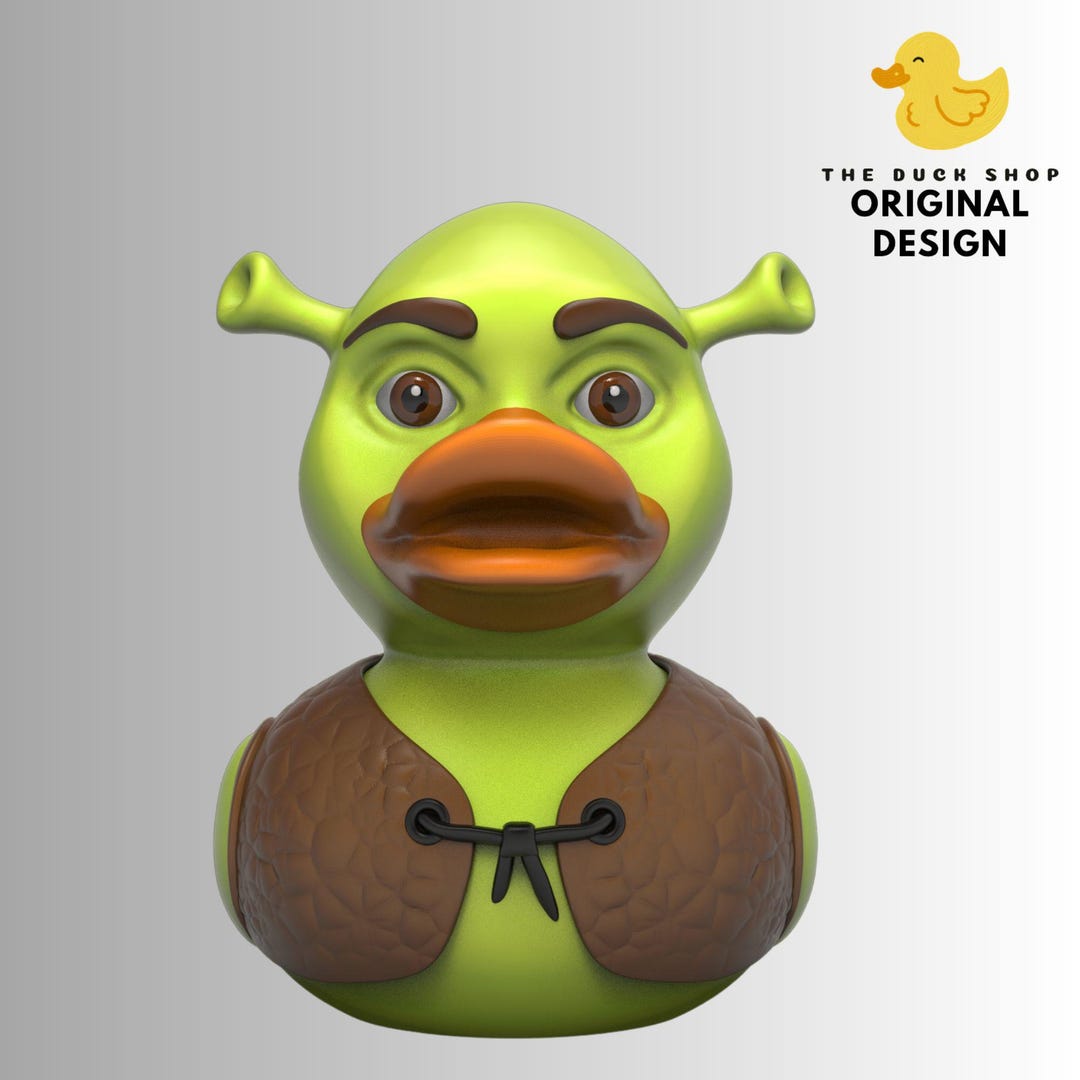 Fairy Tale Swamp-themed 3D Printed Duck – Unique Ogre-inspired ...