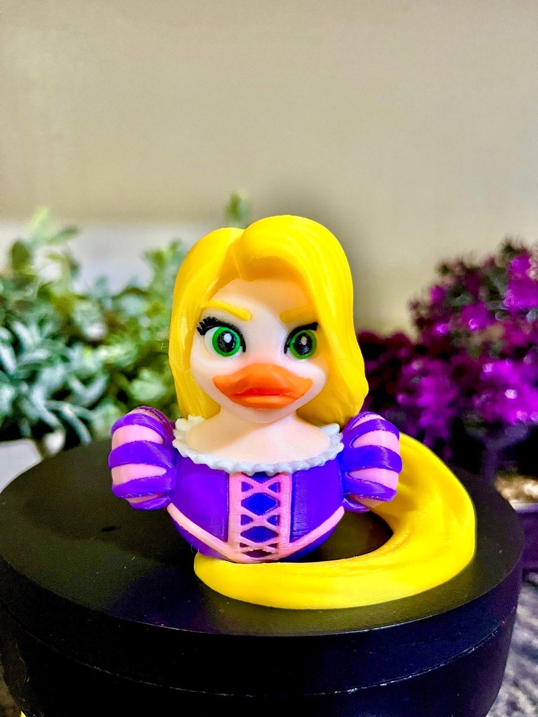 Fairy Tale Princess Duck | 3D Printed Long-haired Duck Figurine ...
