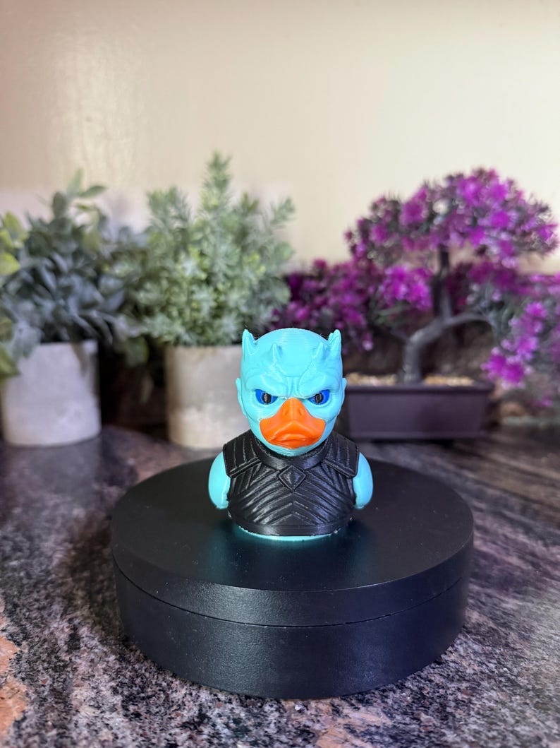 Frost Ruler 3D Printed Duck – Ice-themed Villain Duck Figurine ...