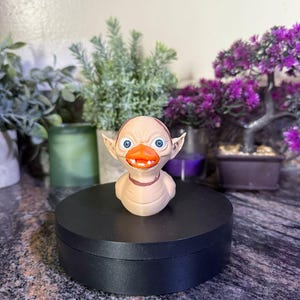Hand-painted Precious Rubber Duck - 3D Printed Fantasy Collectible for ...