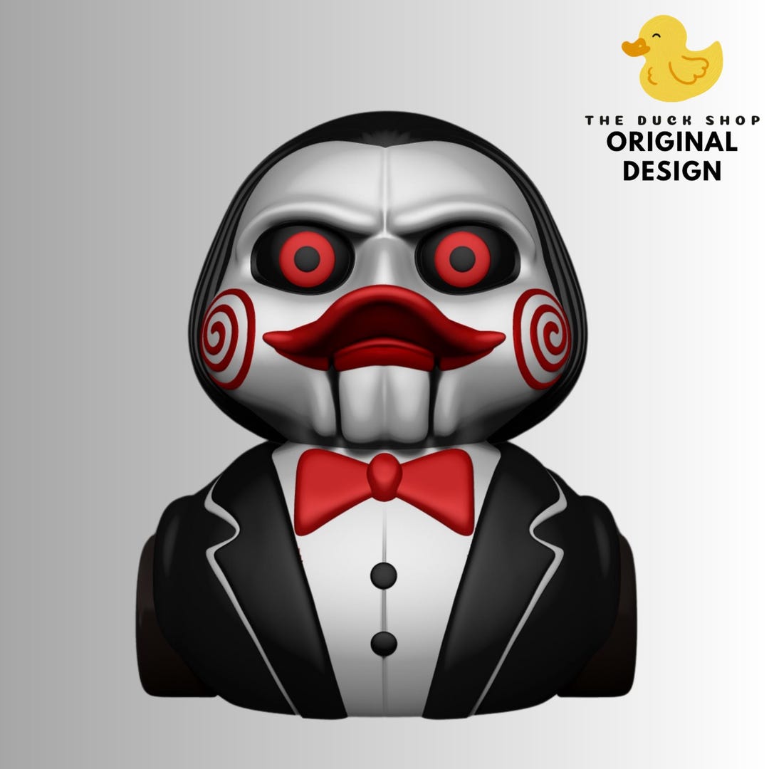 Horror-themed Rubber Duck With Creepy Puppet Design - Halloween Decor ...