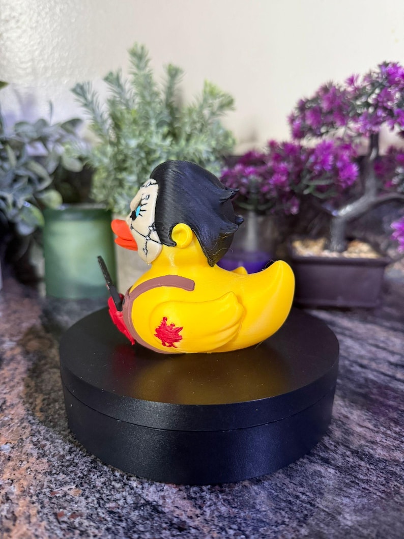 Horror-themed Rubber Duck With Chainsaw Wielding Maniac Design ...
