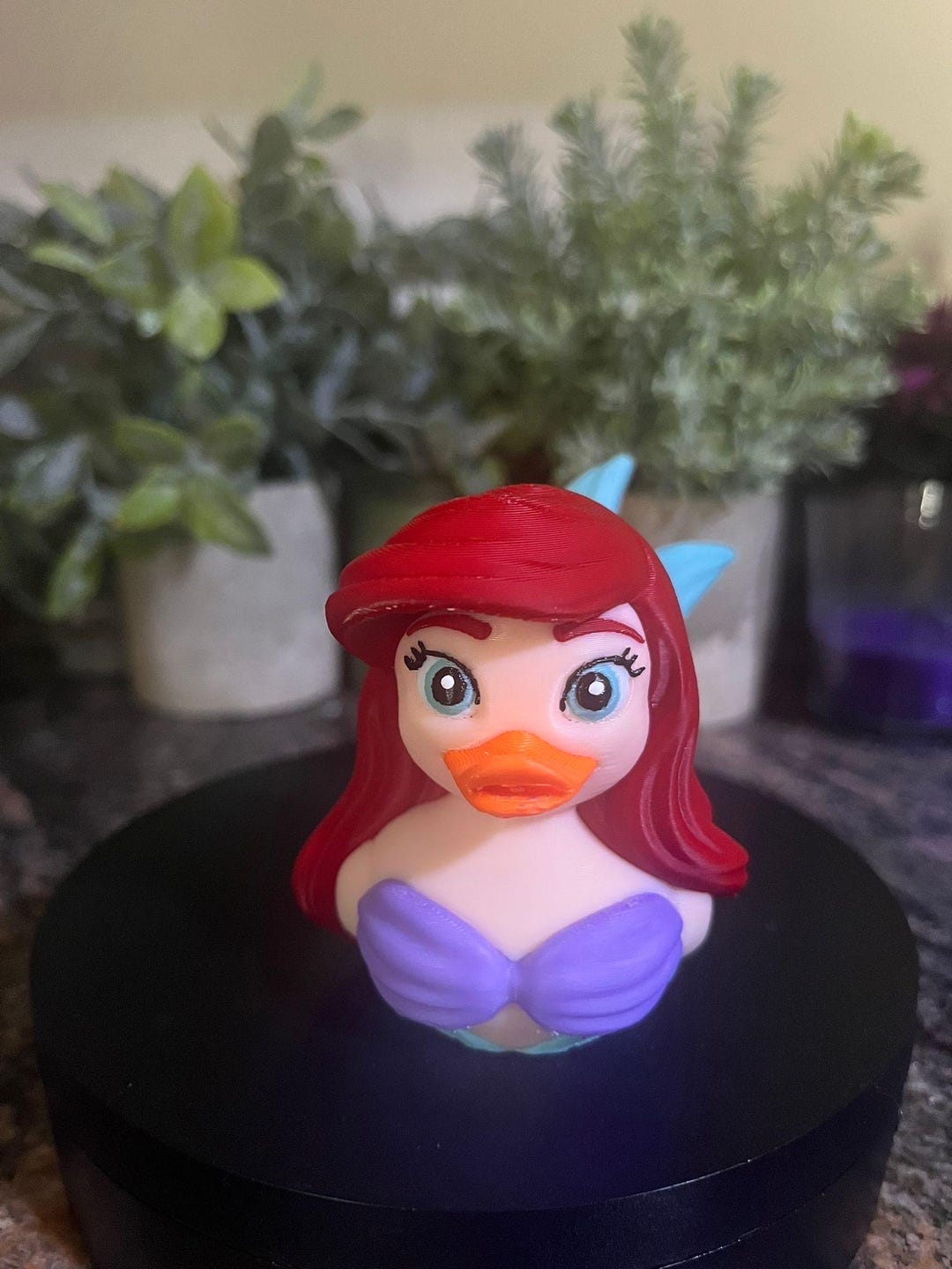 Ocean Princess-inspired 3D Printed Duck – Hand-painted Mermaid Fantasy ...