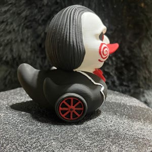 Horror-themed Rubber Duck With Creepy Puppet Design - Halloween Decor ...