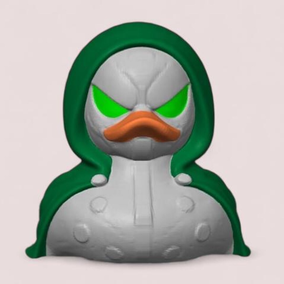 Masked Villain Duck 3D Printed Sci-fi Sorcerer Duck Metal Mask Duck ...