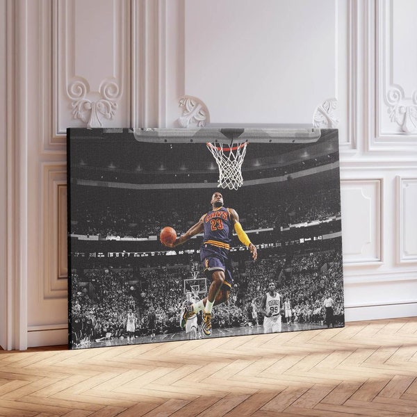 Lebron James Canvas - Etsy