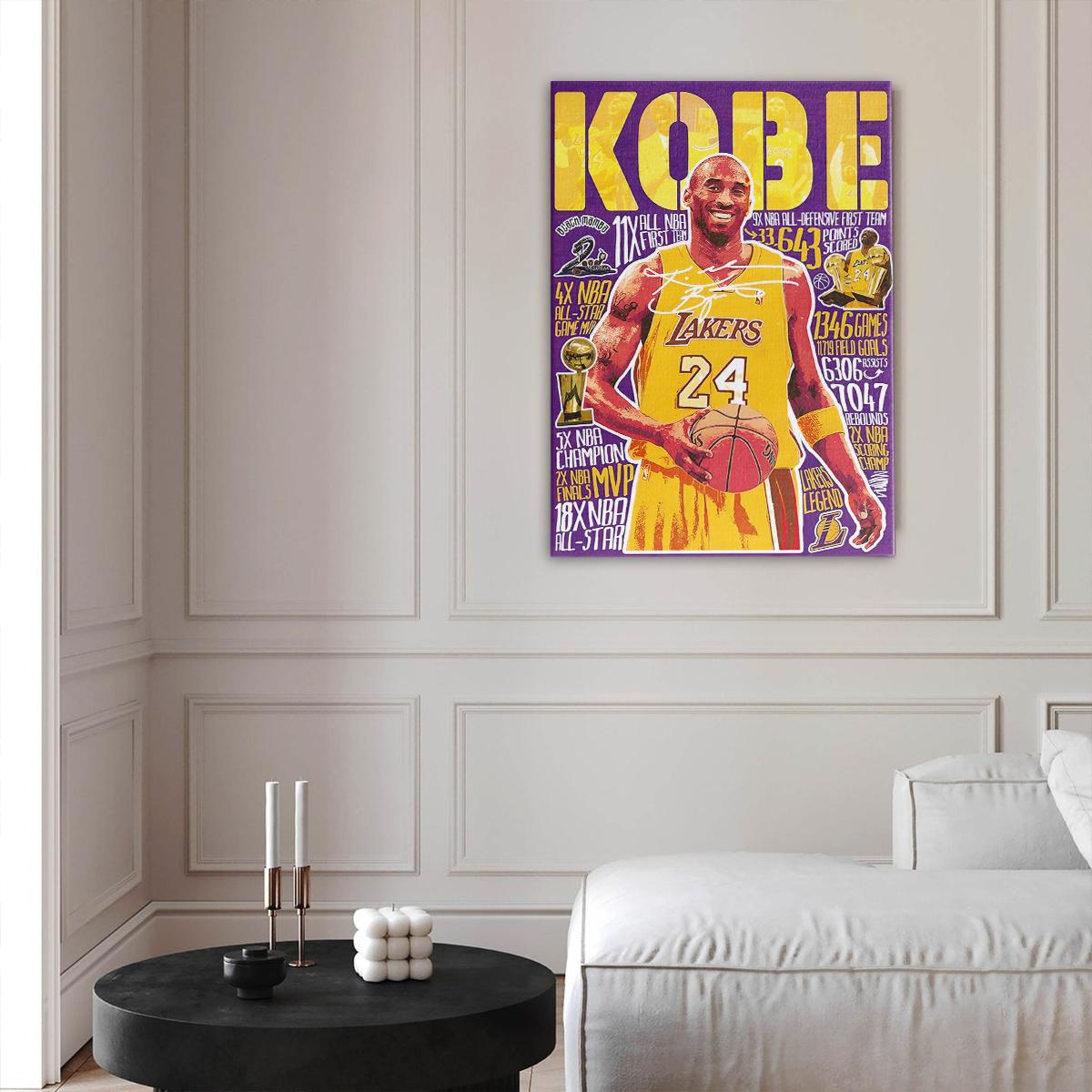 Kobe Bryant Poster, Kobe Graffiti Print, Kobe Bryant Graffiti, Kobe ...