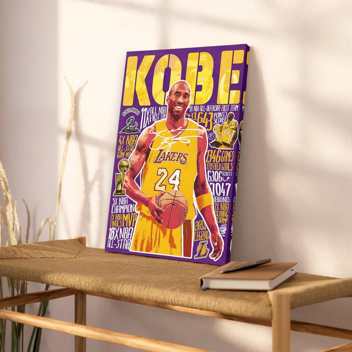 Kobe Bryant Poster, Kobe Graffiti Print, Kobe Bryant Graffiti, Kobe ...