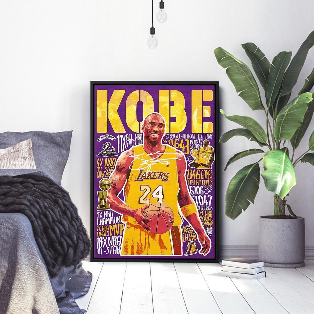 Kobe Bryant Poster, Kobe Graffiti Print, Kobe Bryant Graffiti, Kobe ...