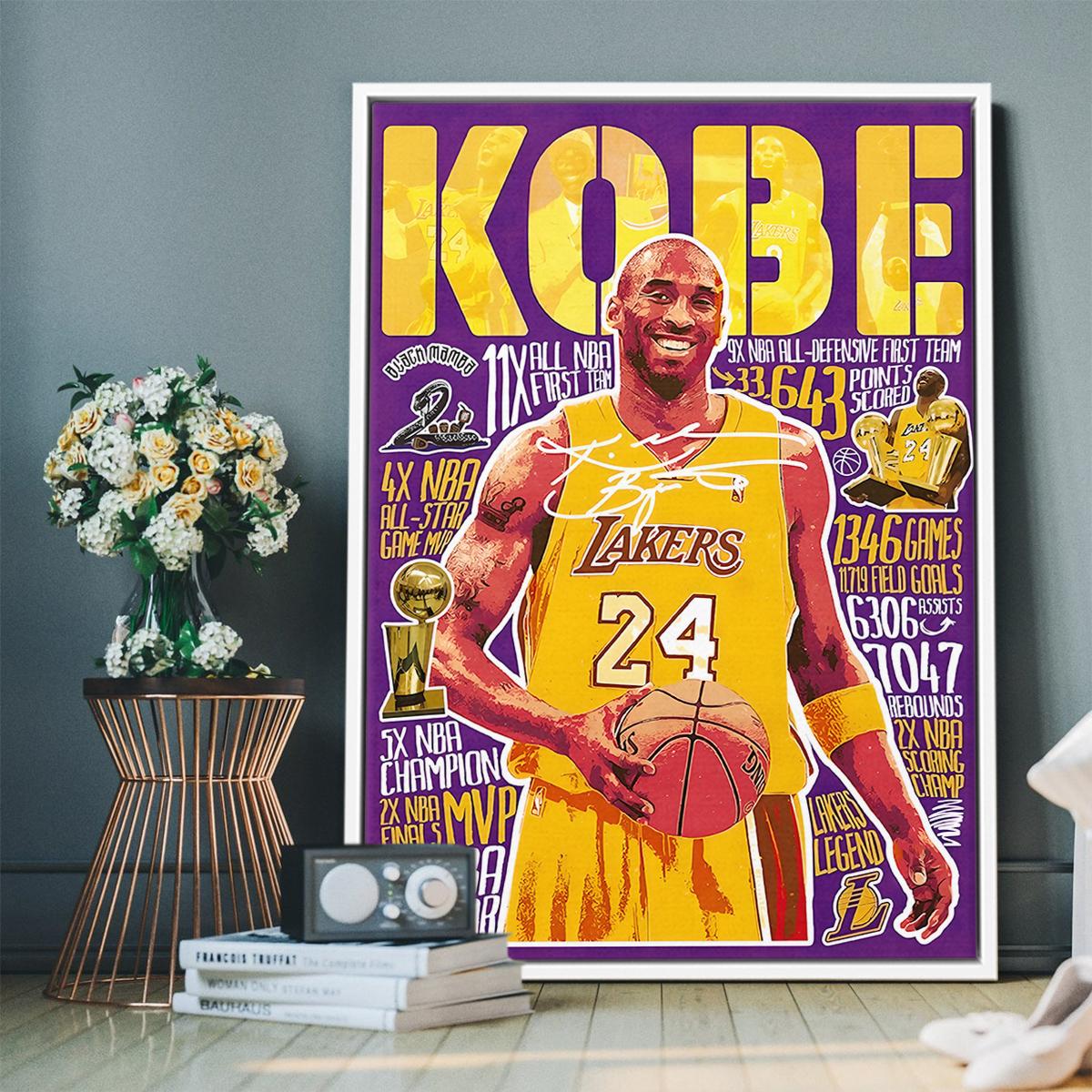 Kobe Bryant Poster, Kobe Graffiti Print, Kobe Bryant Graffiti, Kobe ...