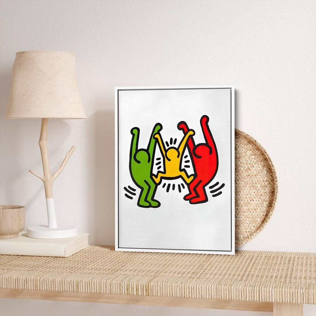 Keith Haring Wall Art, Keith Haring Pop Art, Keith Haring Three Man ...