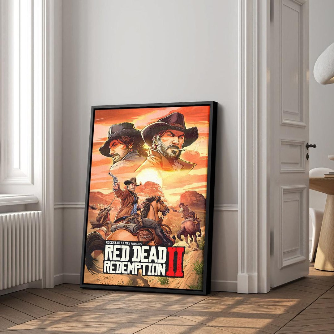 Red Dead Redemption 2 Comic Canvas, Arthur Morgan Poster, John Marston ...