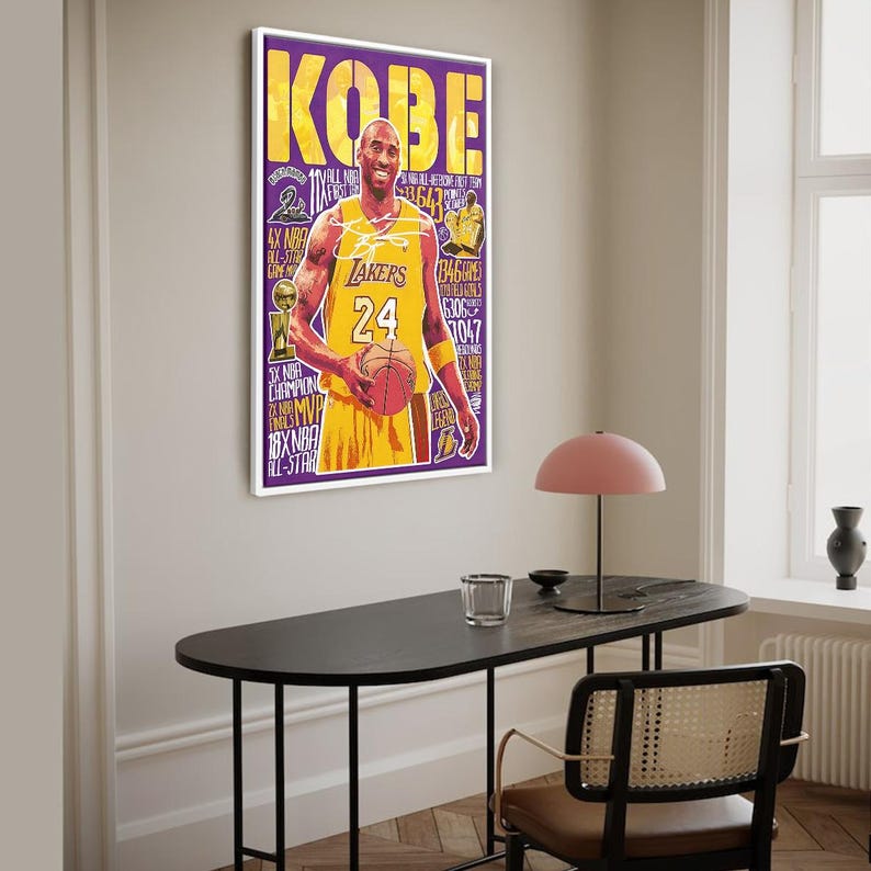 Kobe Bryant Poster, Kobe Graffiti Print, Kobe Bryant Graffiti, Kobe ...