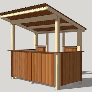 PDF Download Outdoor TIKI Bar - DIY Build Plans - Etsy