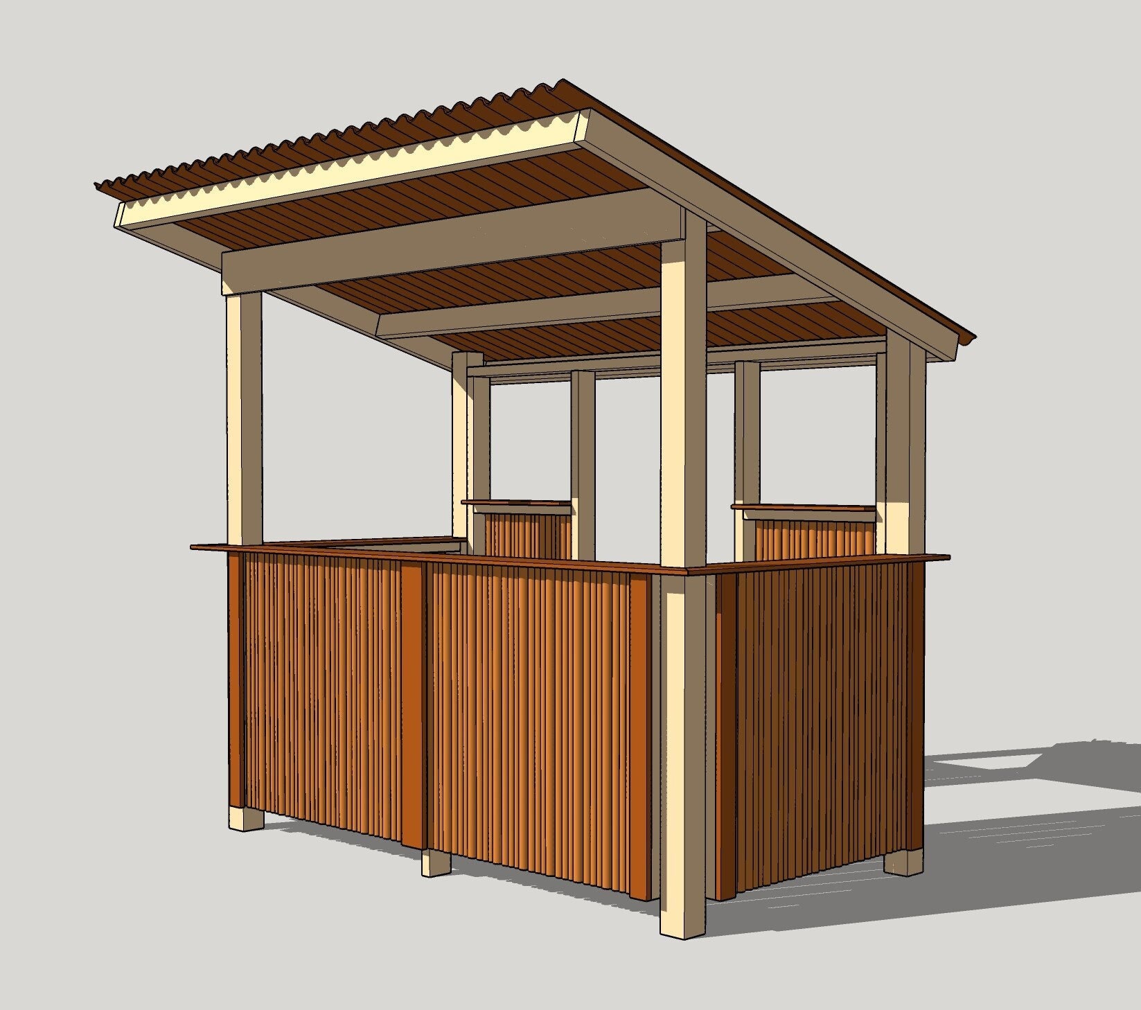 PDF Download Outdoor TIKI Bar - DIY Build Plans - Etsy