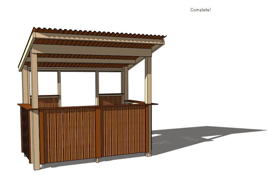 PDF Download Outdoor TIKI Bar - DIY Build Plans - Etsy