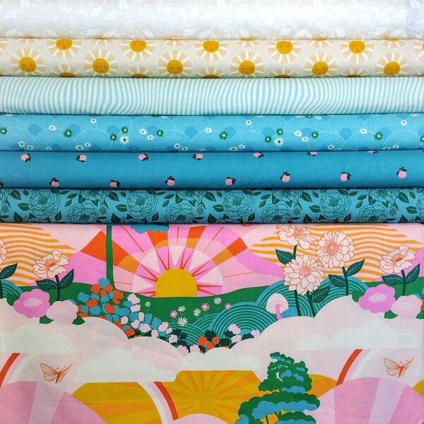 Melody Miller Ruby Star Fabric - Etsy