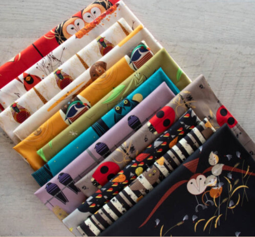 Charley Harper Organic Cotton Birch Fabrics Harvest Volume 1 - Etsy
