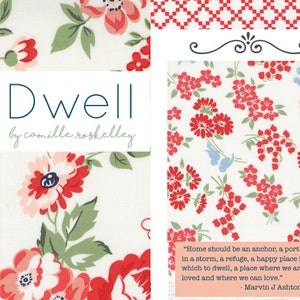 Dwell by Camille Roskelley for Moda Fabrics Red Fabric Bundle 4 Pcs - Etsy