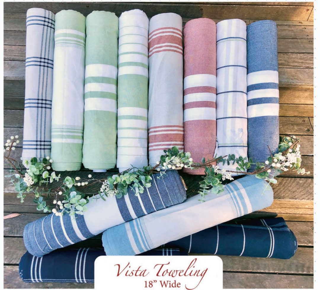 Jenelle Kent VISTA Toweling Fabric by the Yard - 18” Wide Farmhouse ...