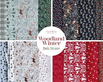 Woodland Winter Woodland Winter Greenery Snowy White by Deb Strain for ...